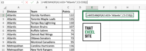 How to Calculate a Median IF Function in Excel (Conditional Median ...